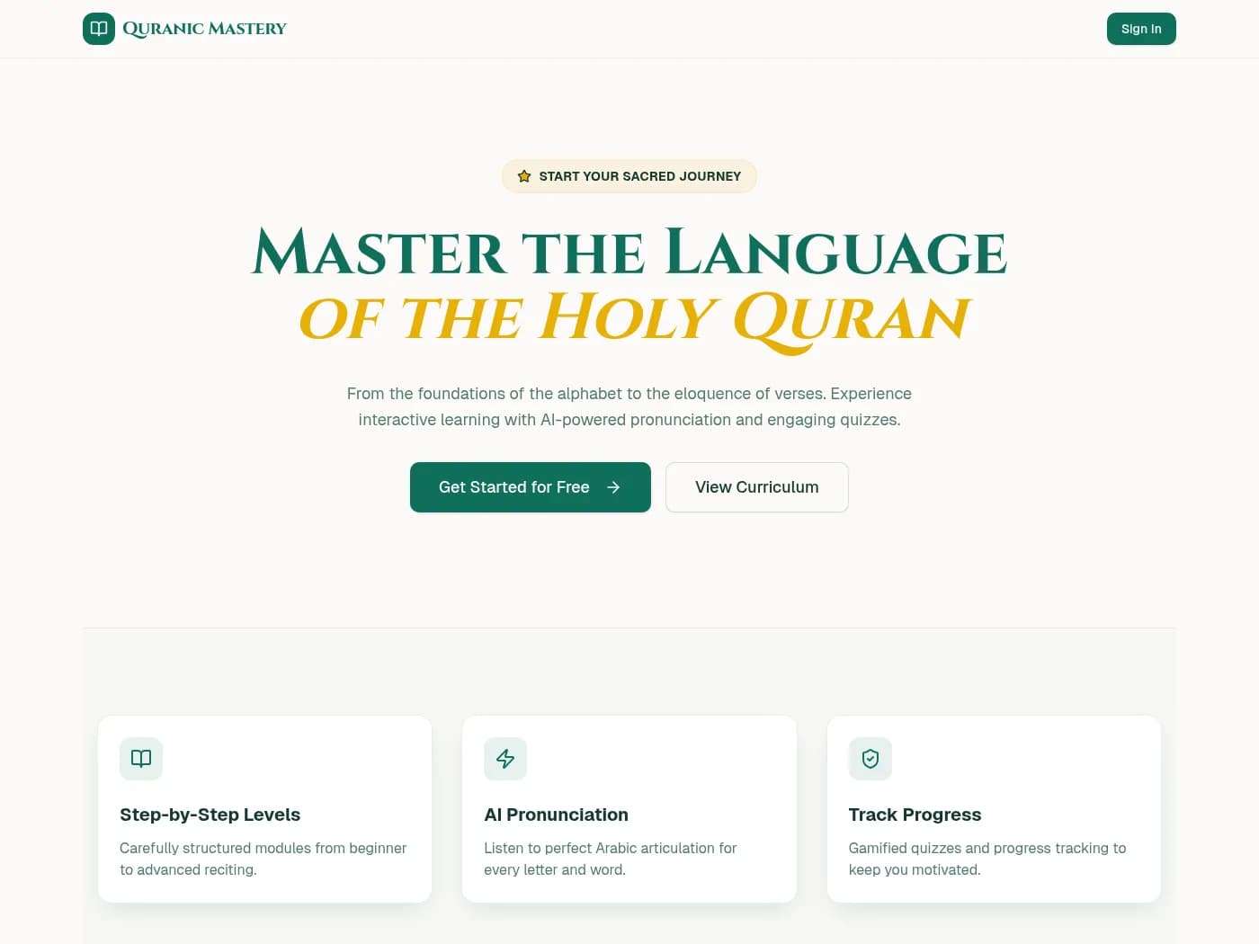 Quranic Arabic Mastery