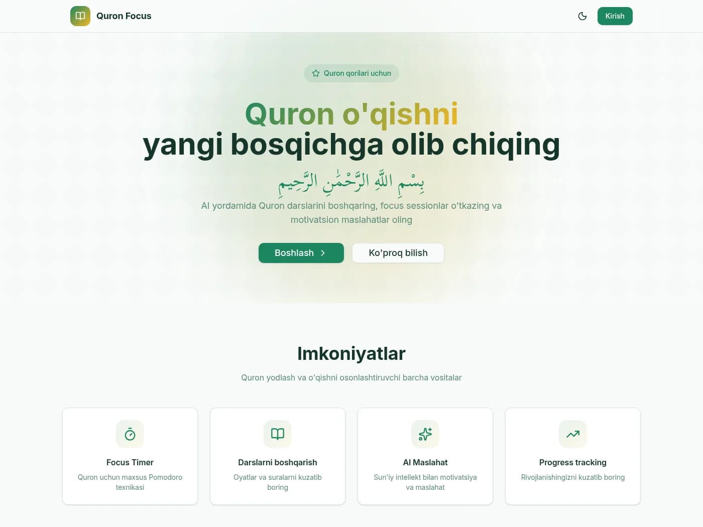 Quron Focus AI App