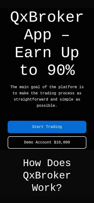 QXBroker Mobile Clone