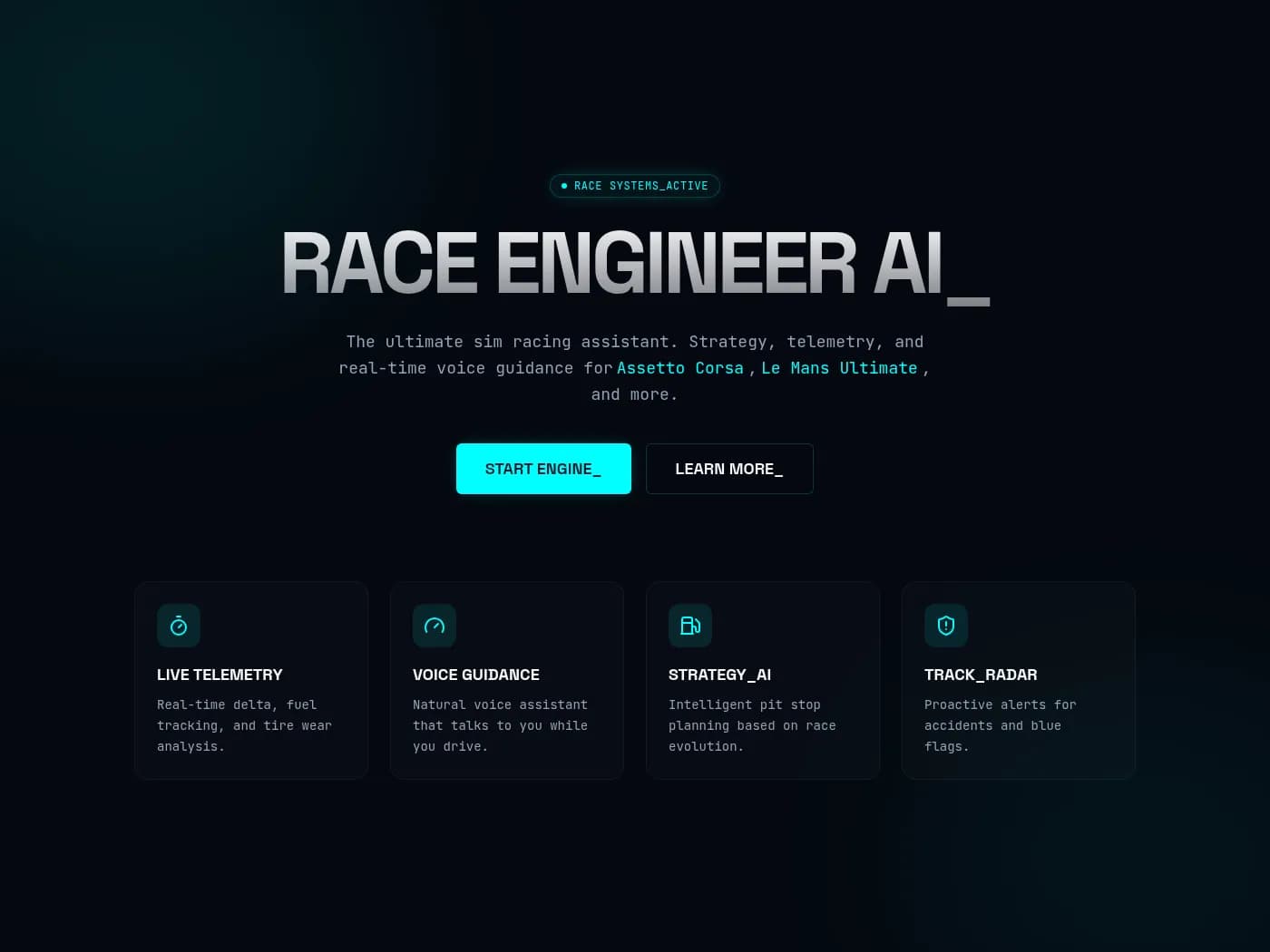 Race Engineer AI