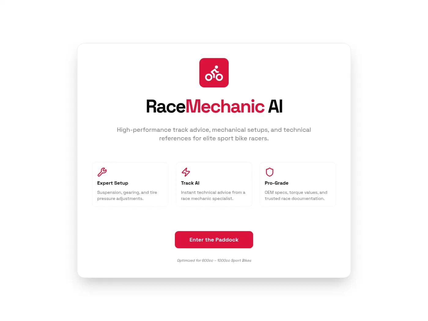 RaceMechanic AI