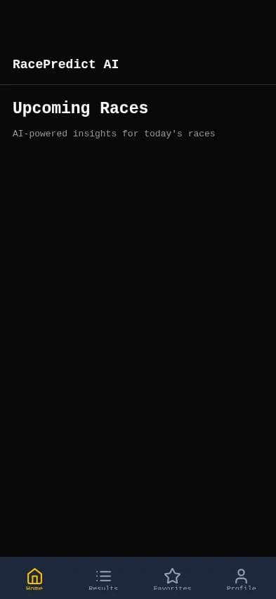 RacePredict AI App