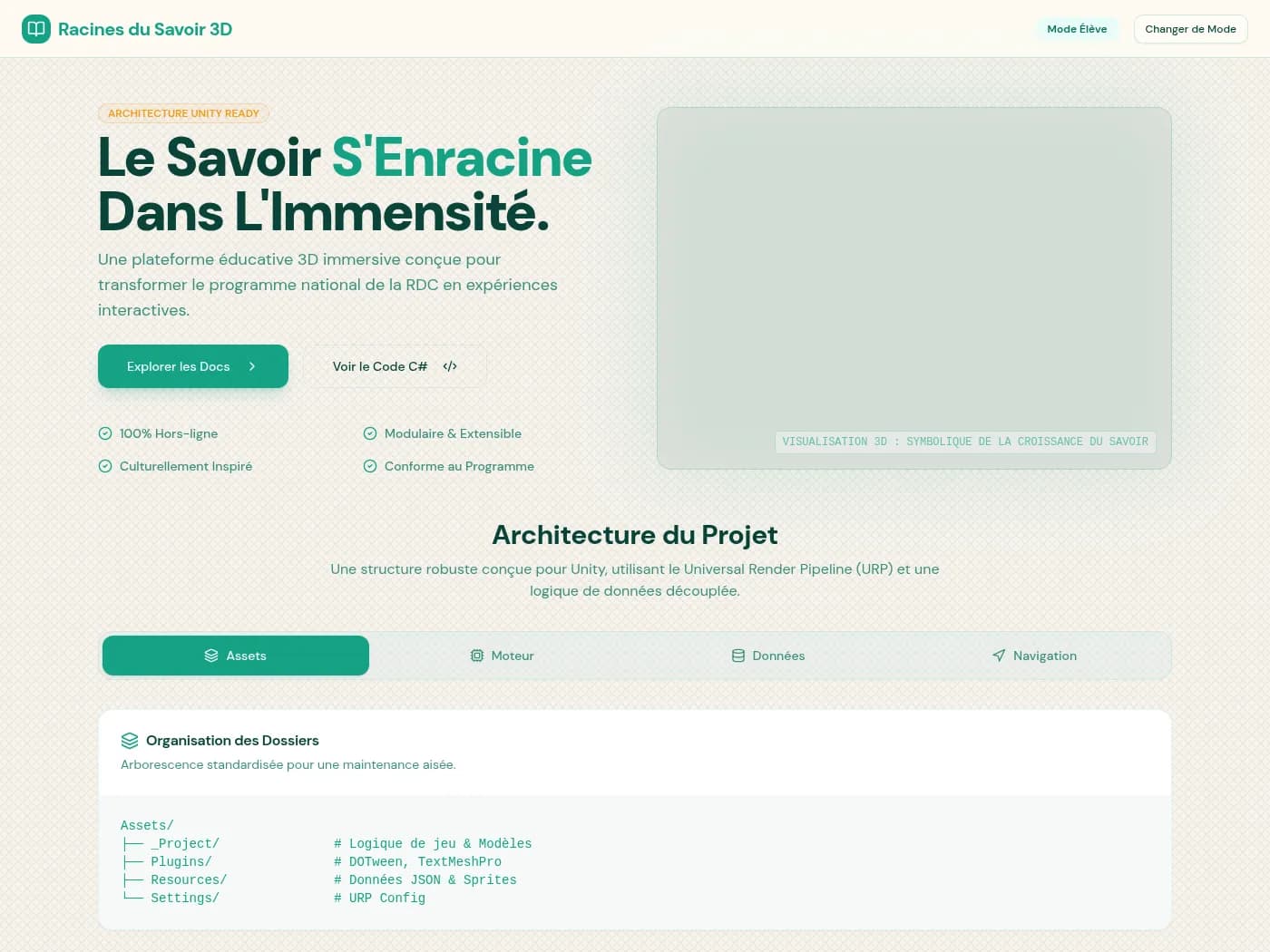 Racines du Savoir 3D