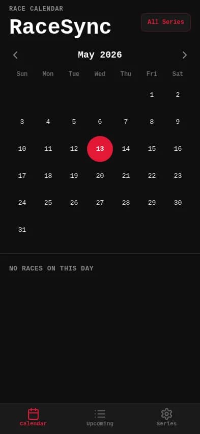 RaceSync Calendar