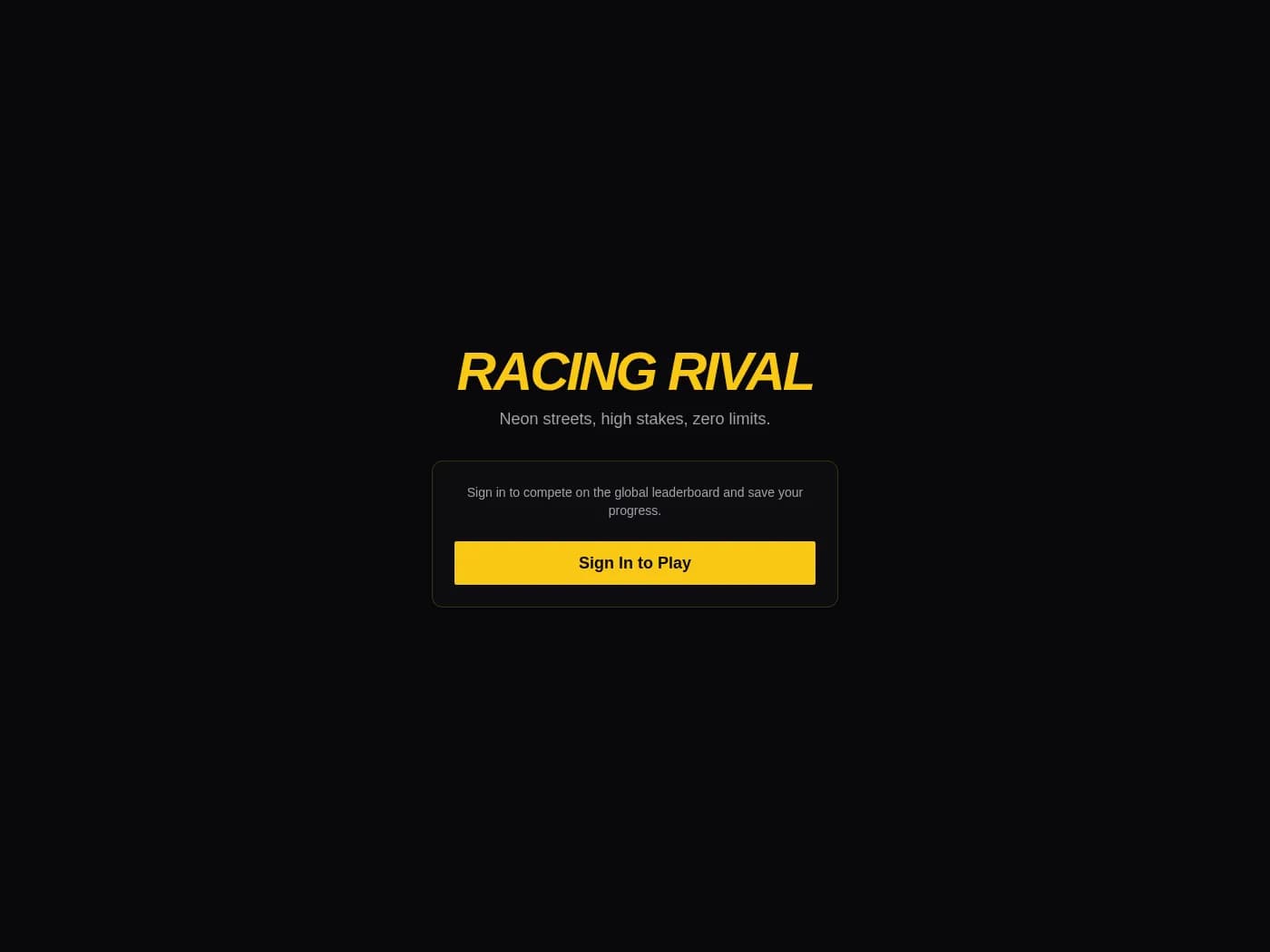 Racing Rival Cars