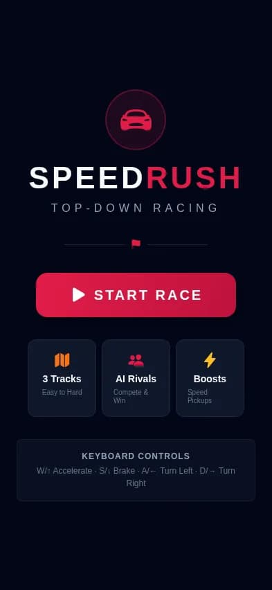 SpeedRush Racing Game