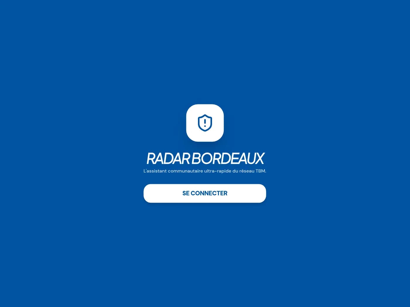 Radar Bordeaux Transit PWA