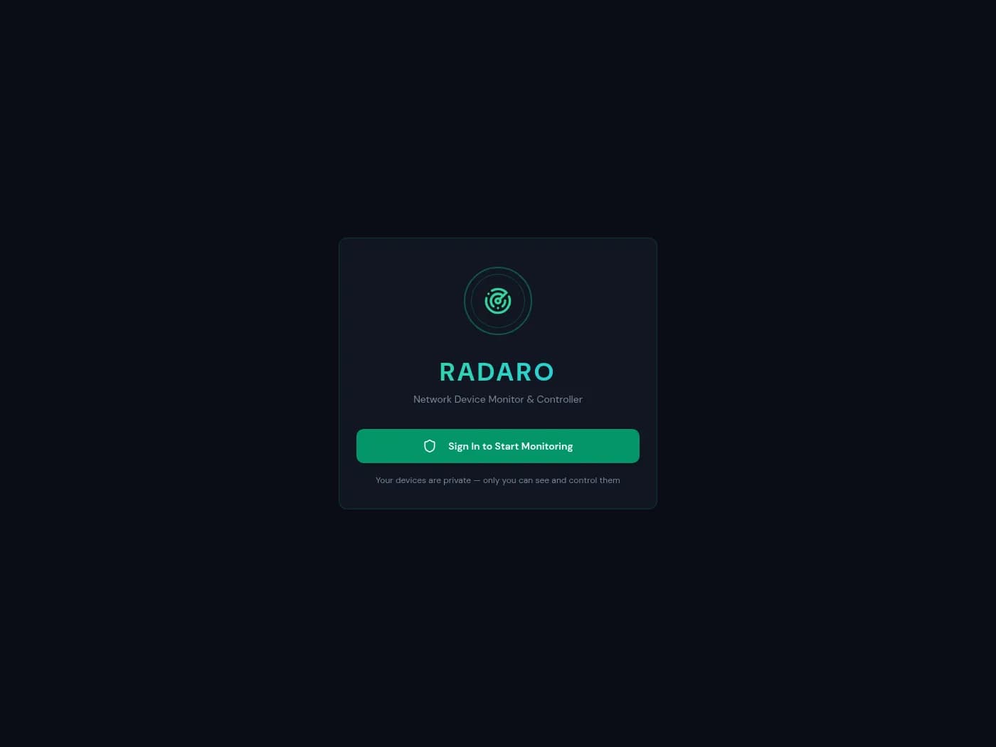 Radaro Device Monitor