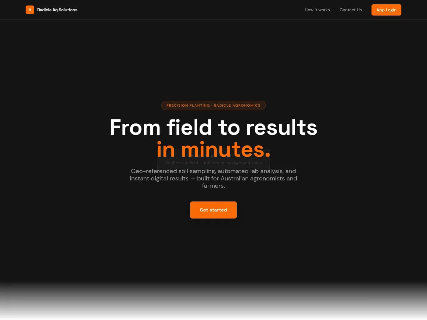 Radicle Ag Website