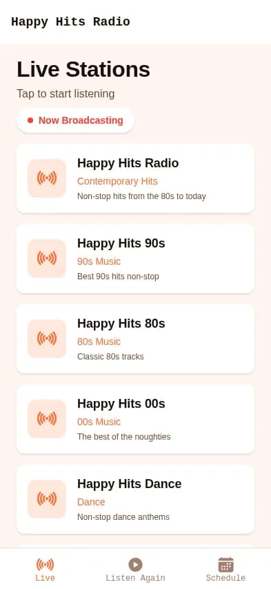 Radio Replay App