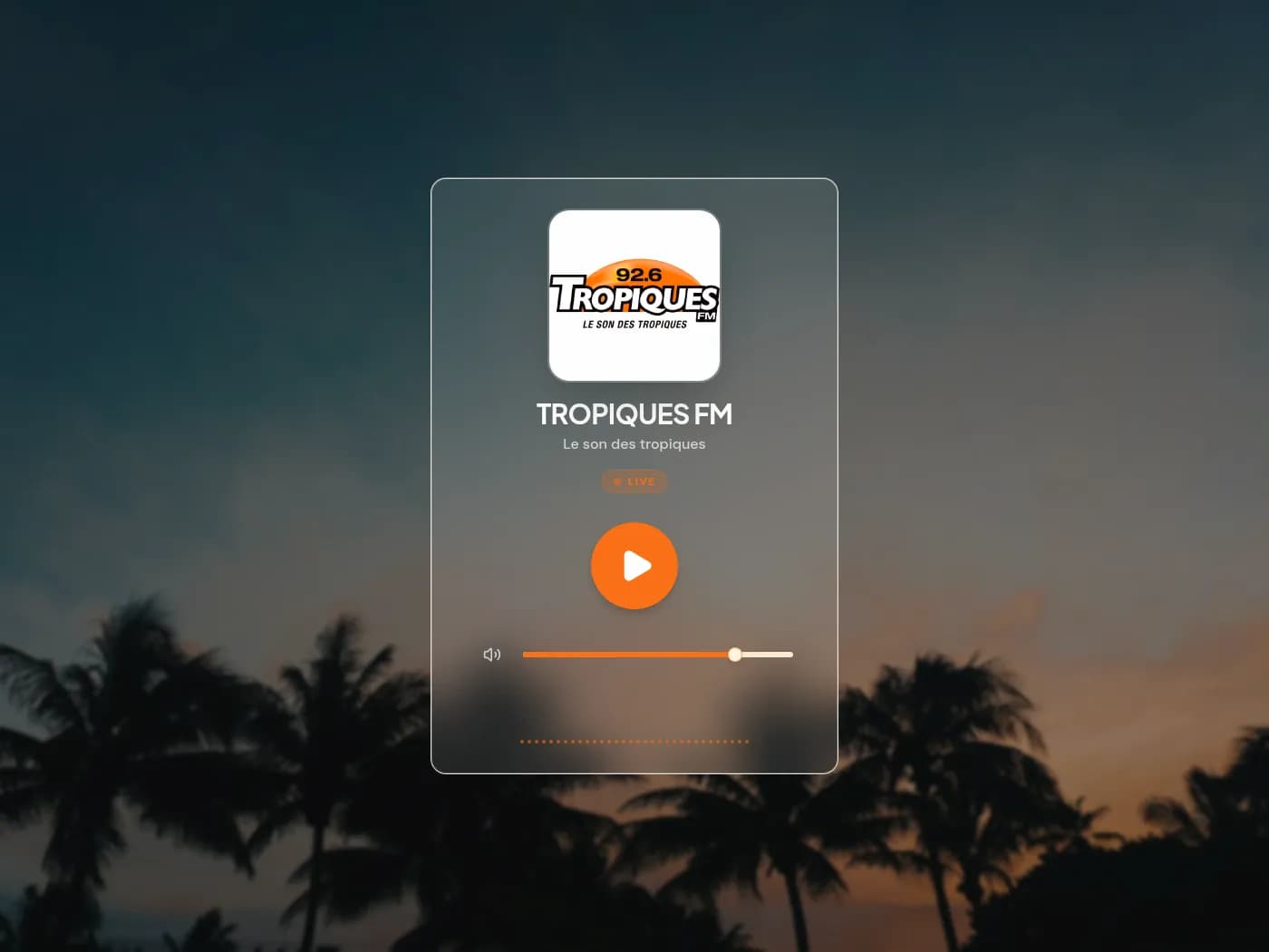 Web Radio Player