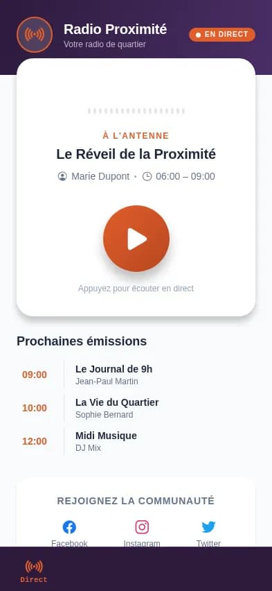 Proximité Radio App