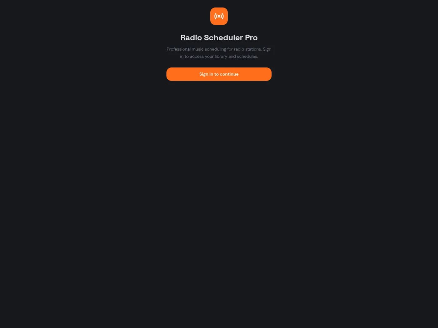 Radio Scheduler Pro