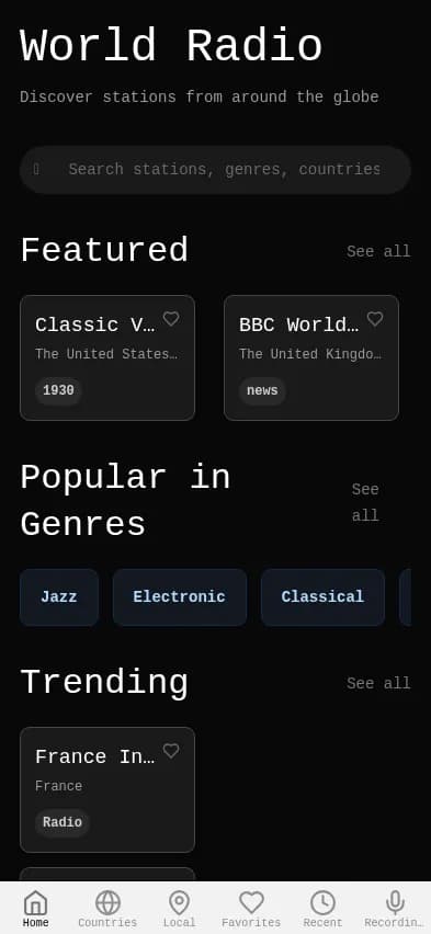 RadioStream Navigator