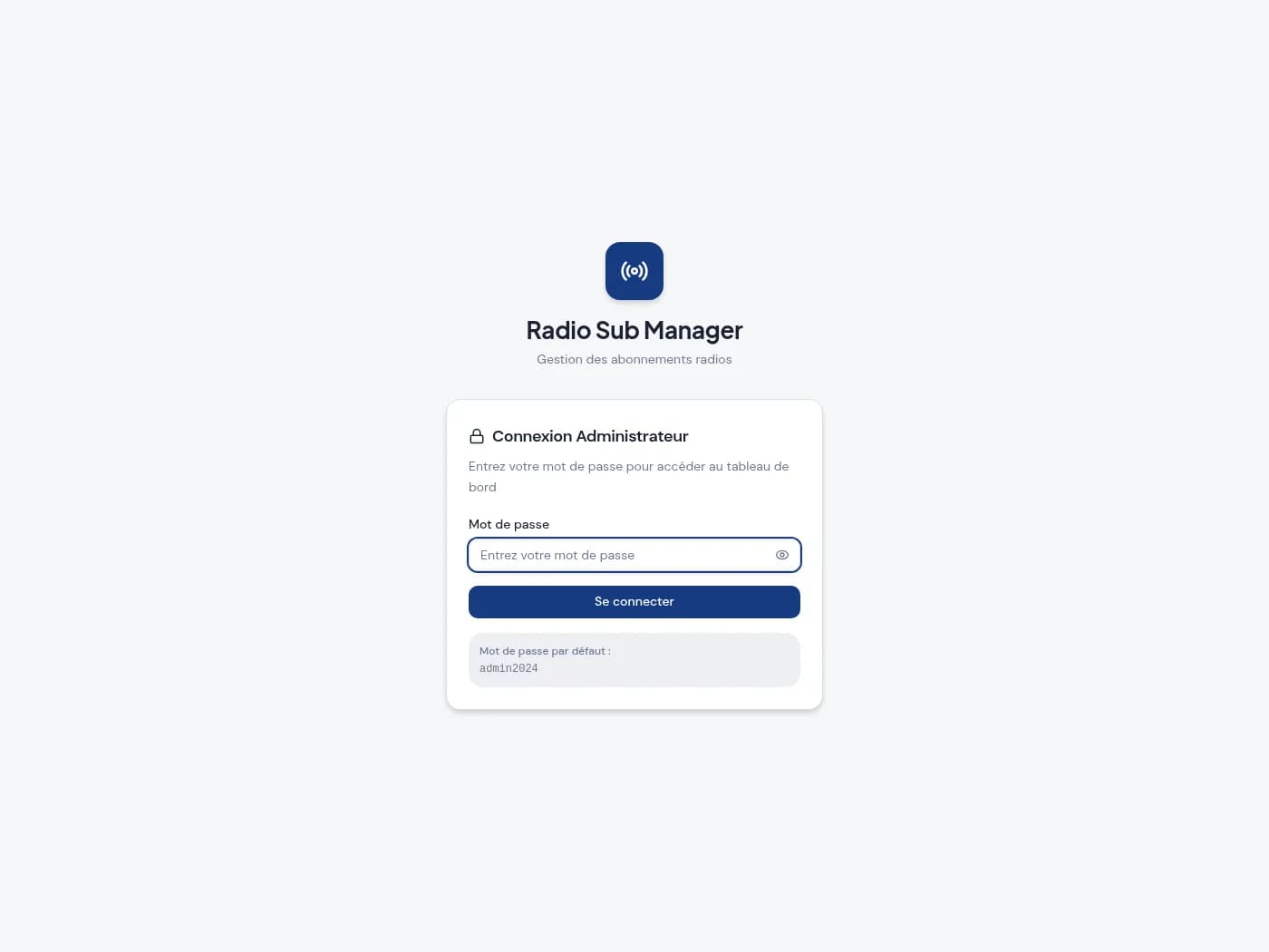 Radio Sub Manager