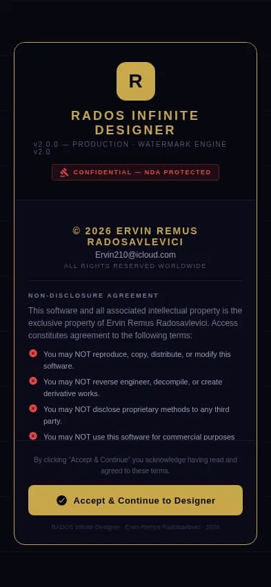 RADOS Infinite Designer