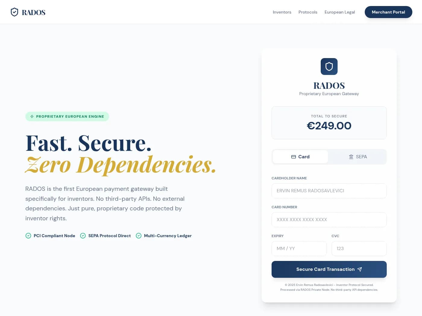 RADOS Payment Gateway