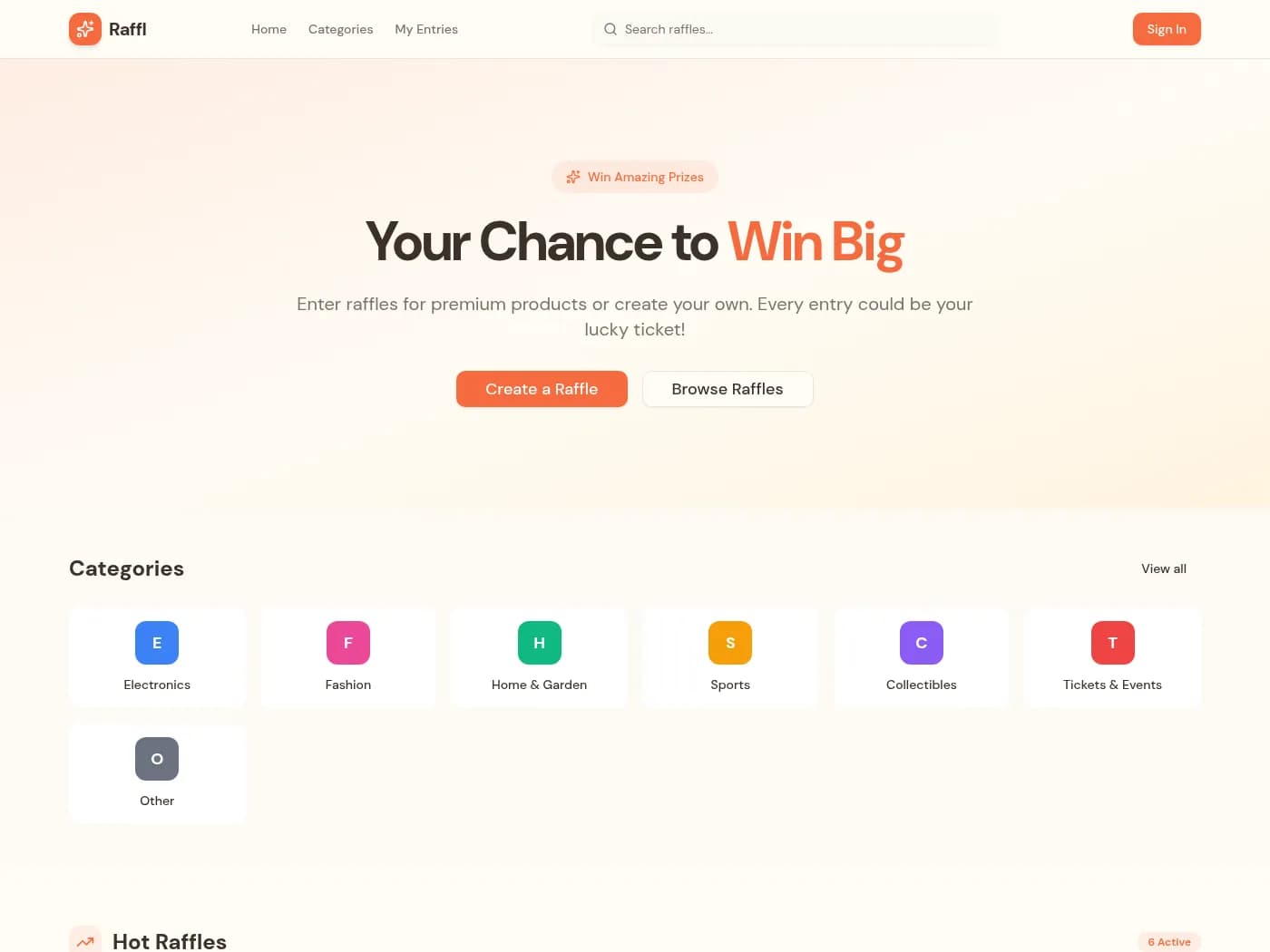 Raffl Marketplace