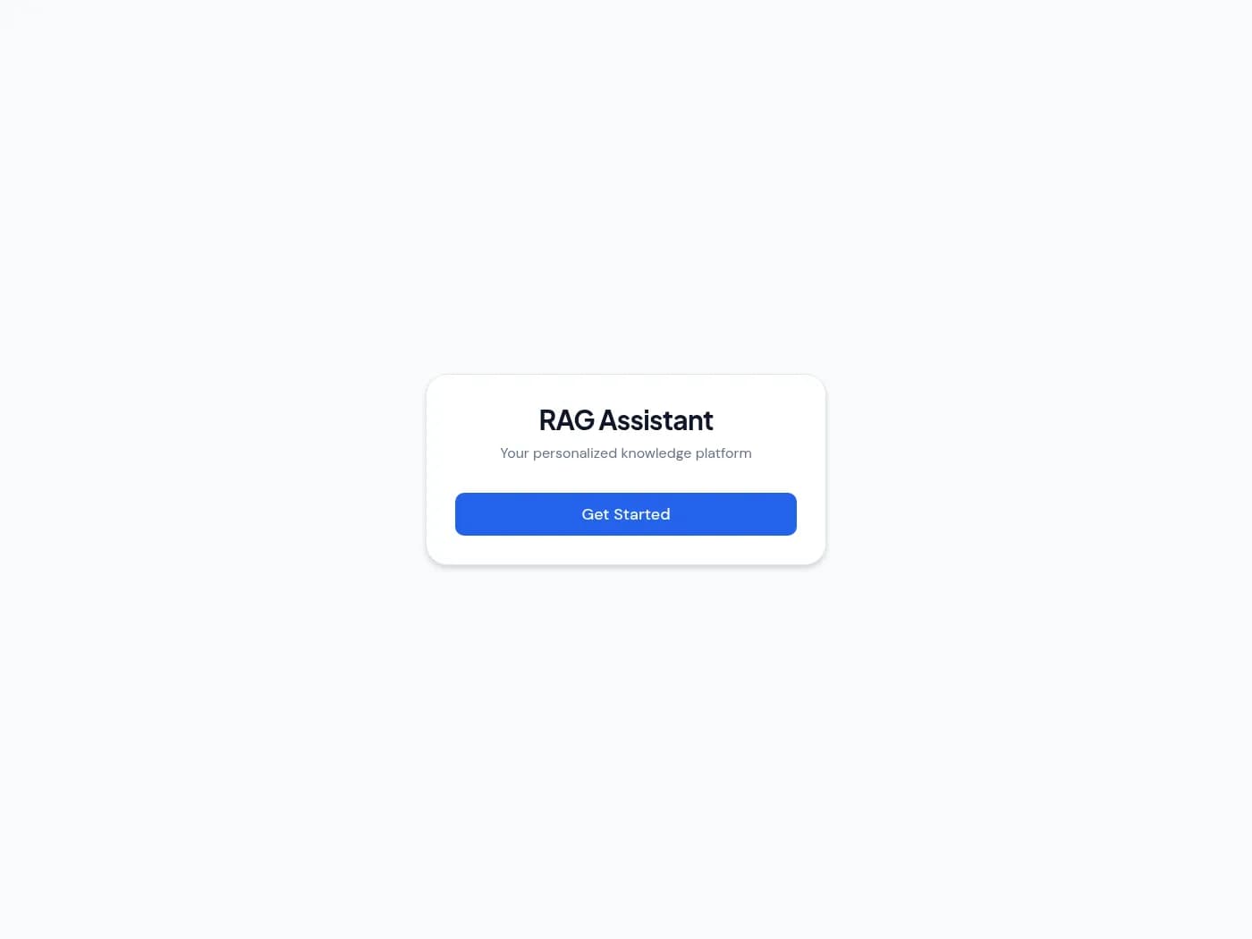 RAG Personal Assistant