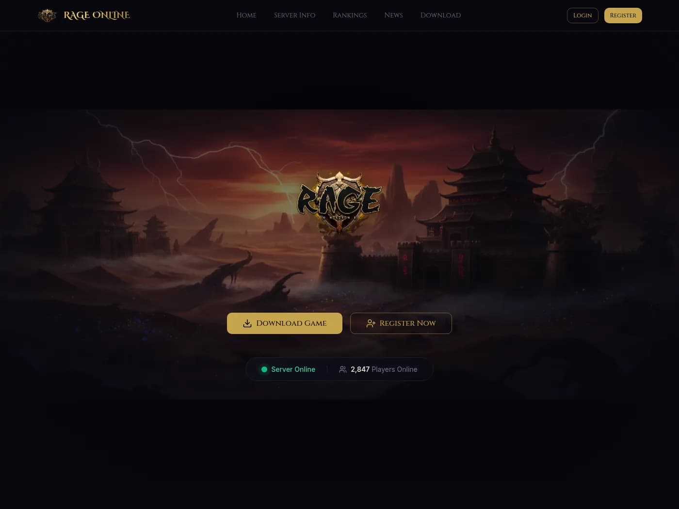 Rage Online Gaming Portal