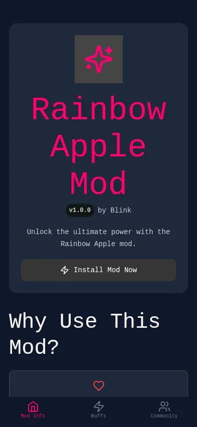 Rainbow Apple Mod