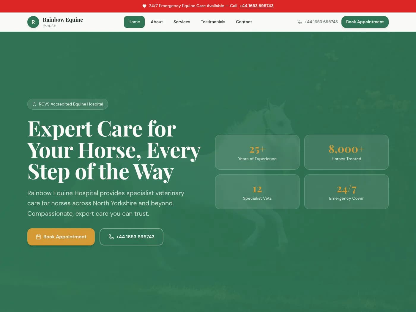 Rainbow Equine Website