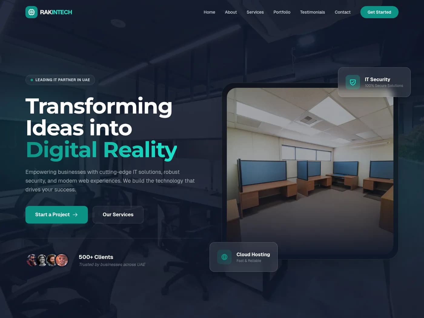 Rakintech Modern Website