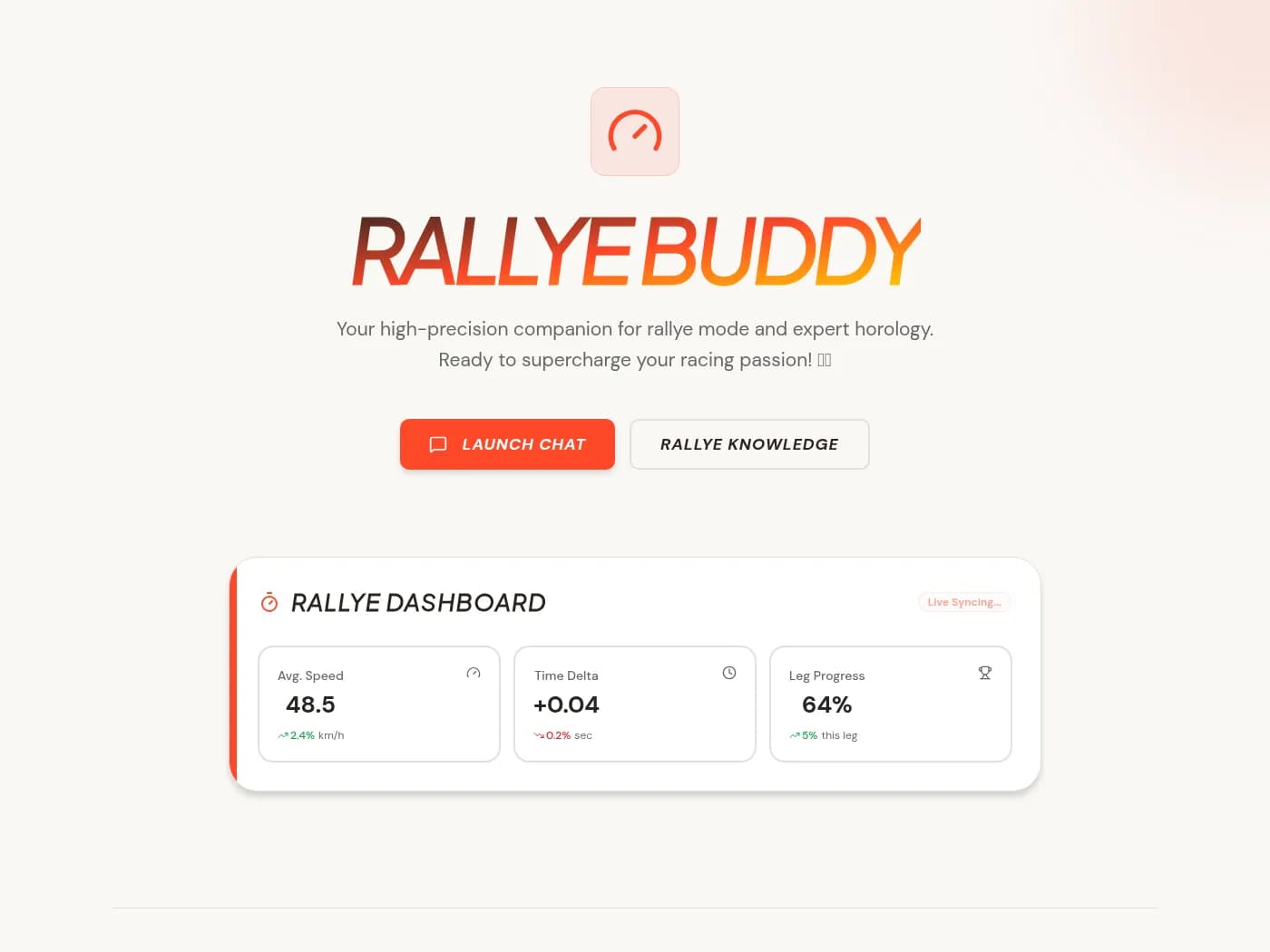 Rallye Buddy AI