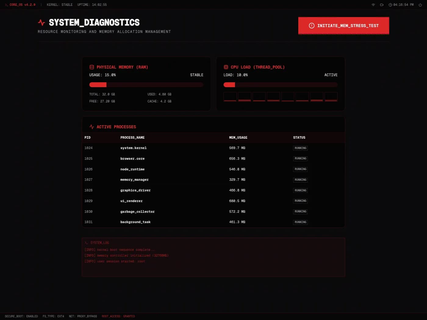 RAM Overload Demo Site