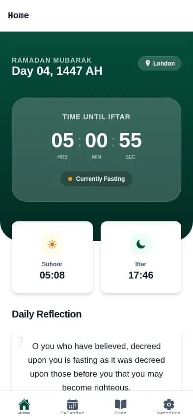 Ramadan 2026 App
