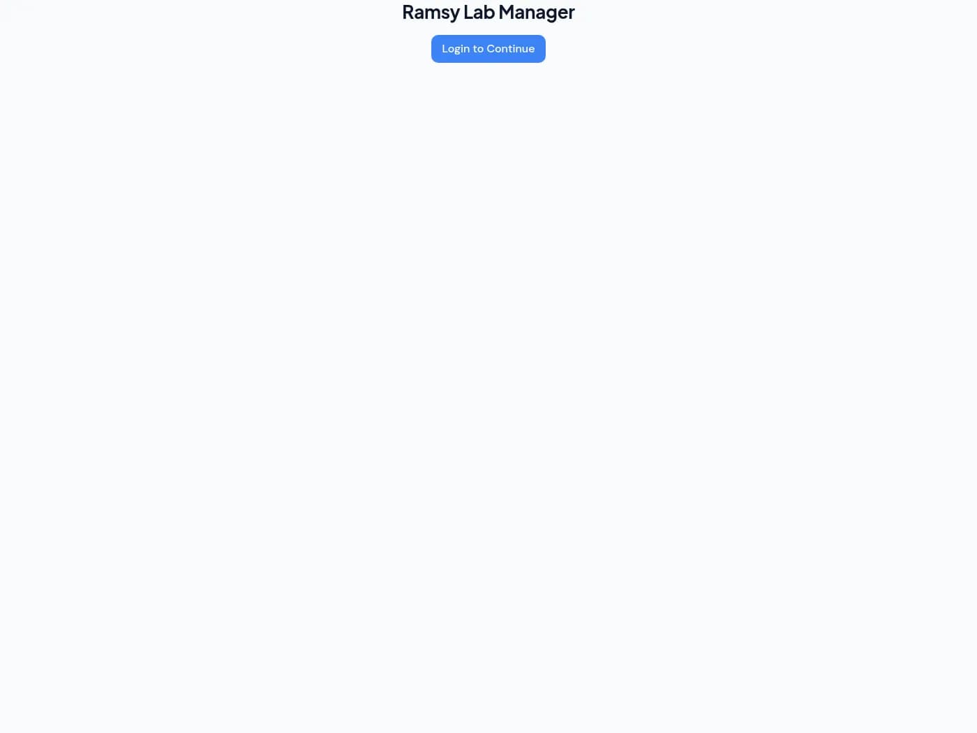 Ramsy Lab Manager