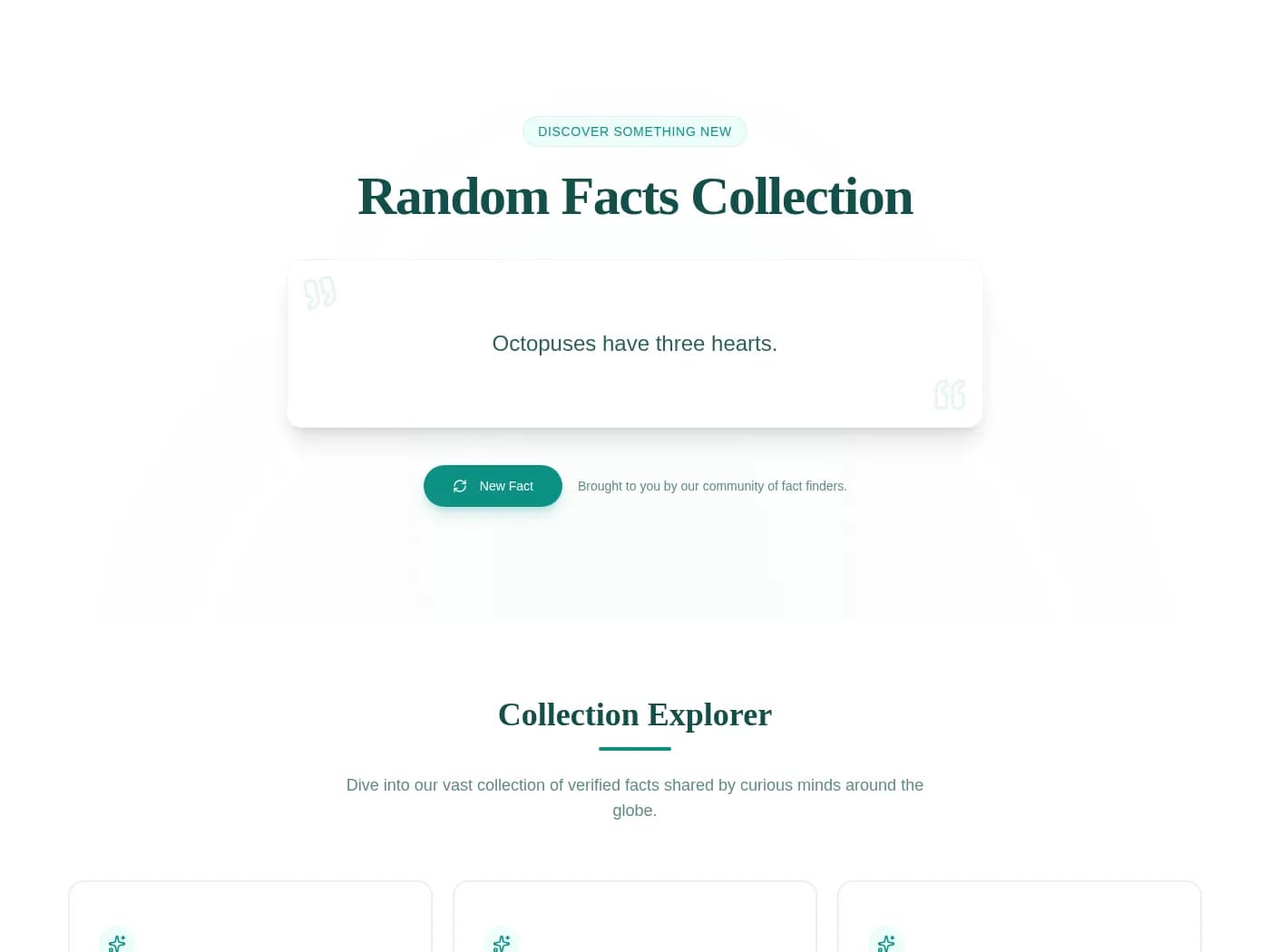 Random Facts Collection