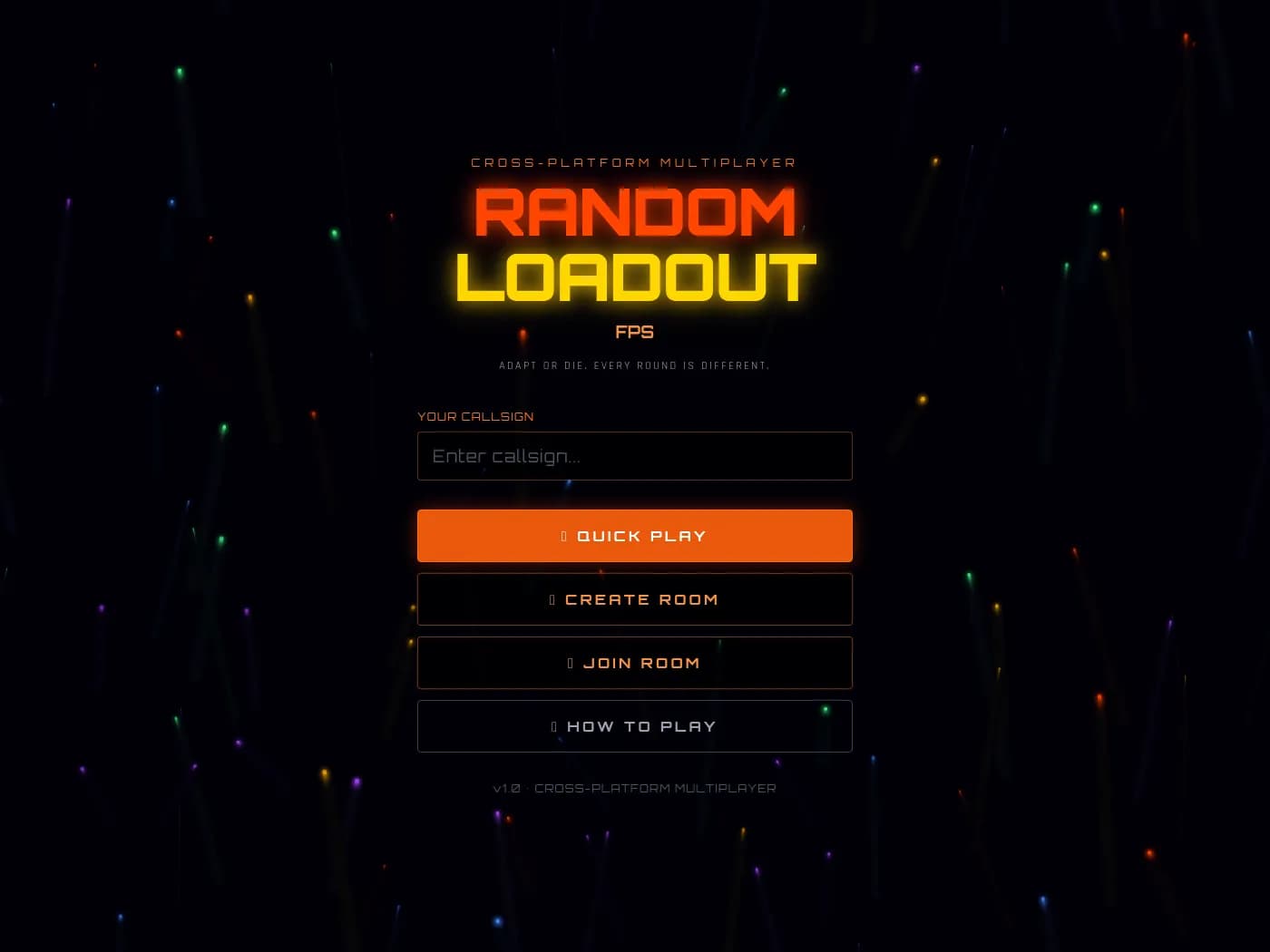 Random Loadout FPS