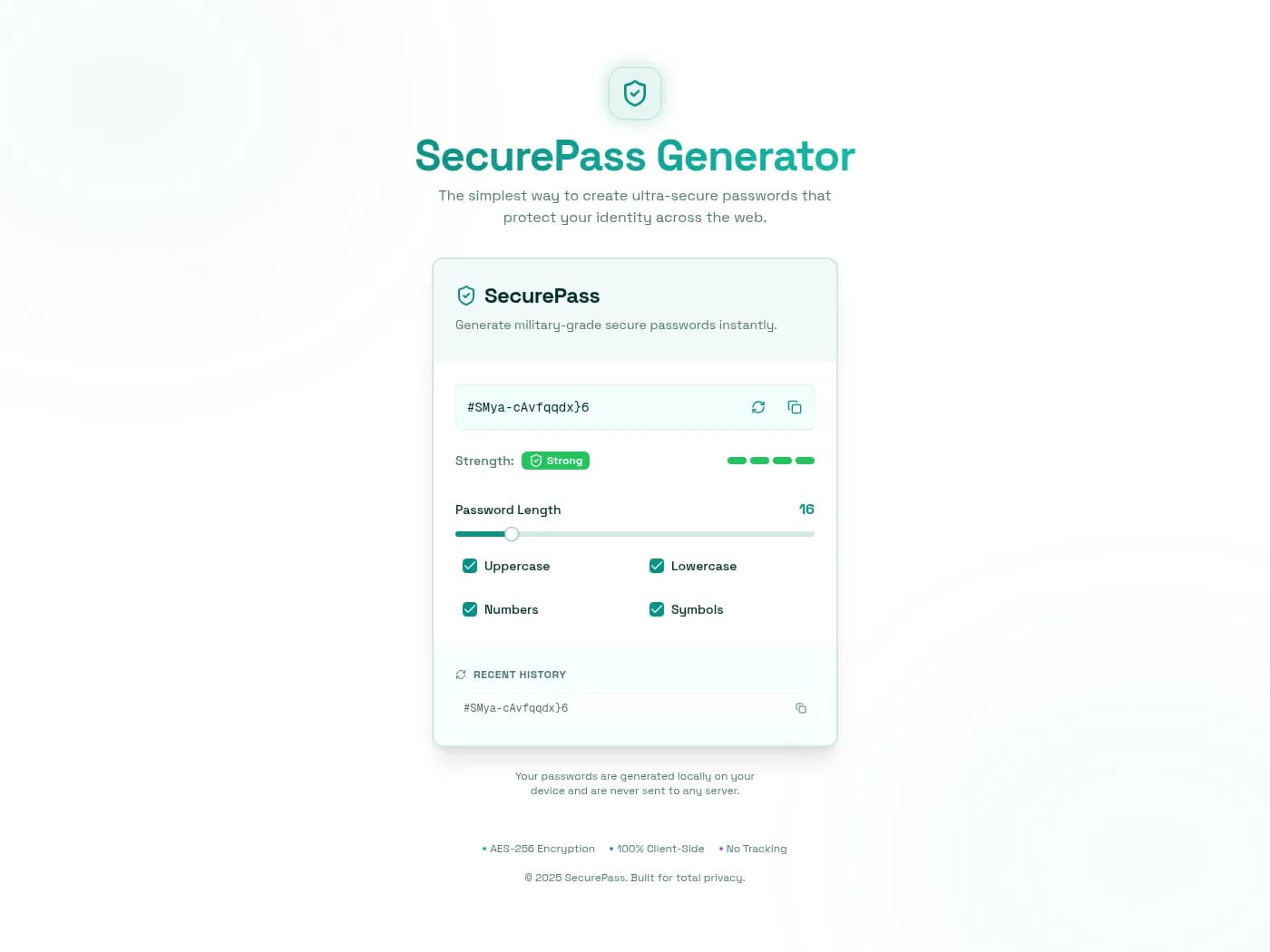 Random Password Generator