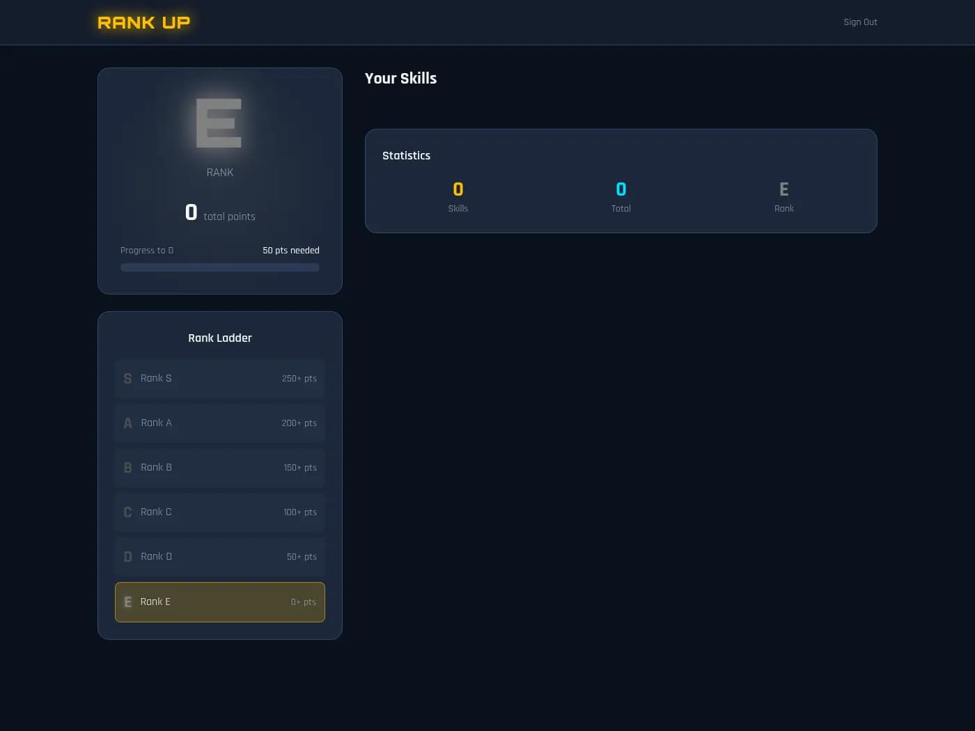 RankUp Success Tracker