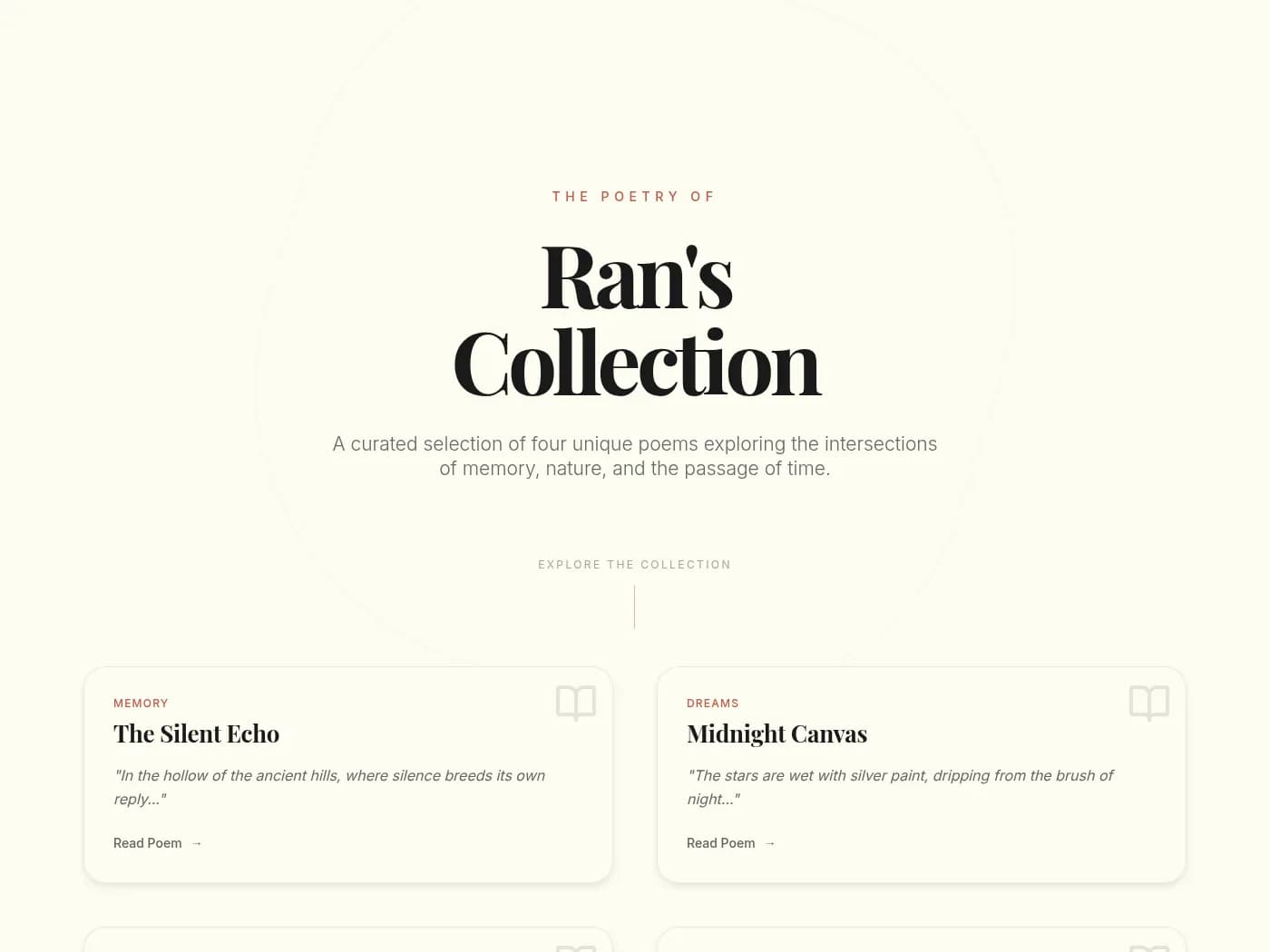 Ran's Poem Collection