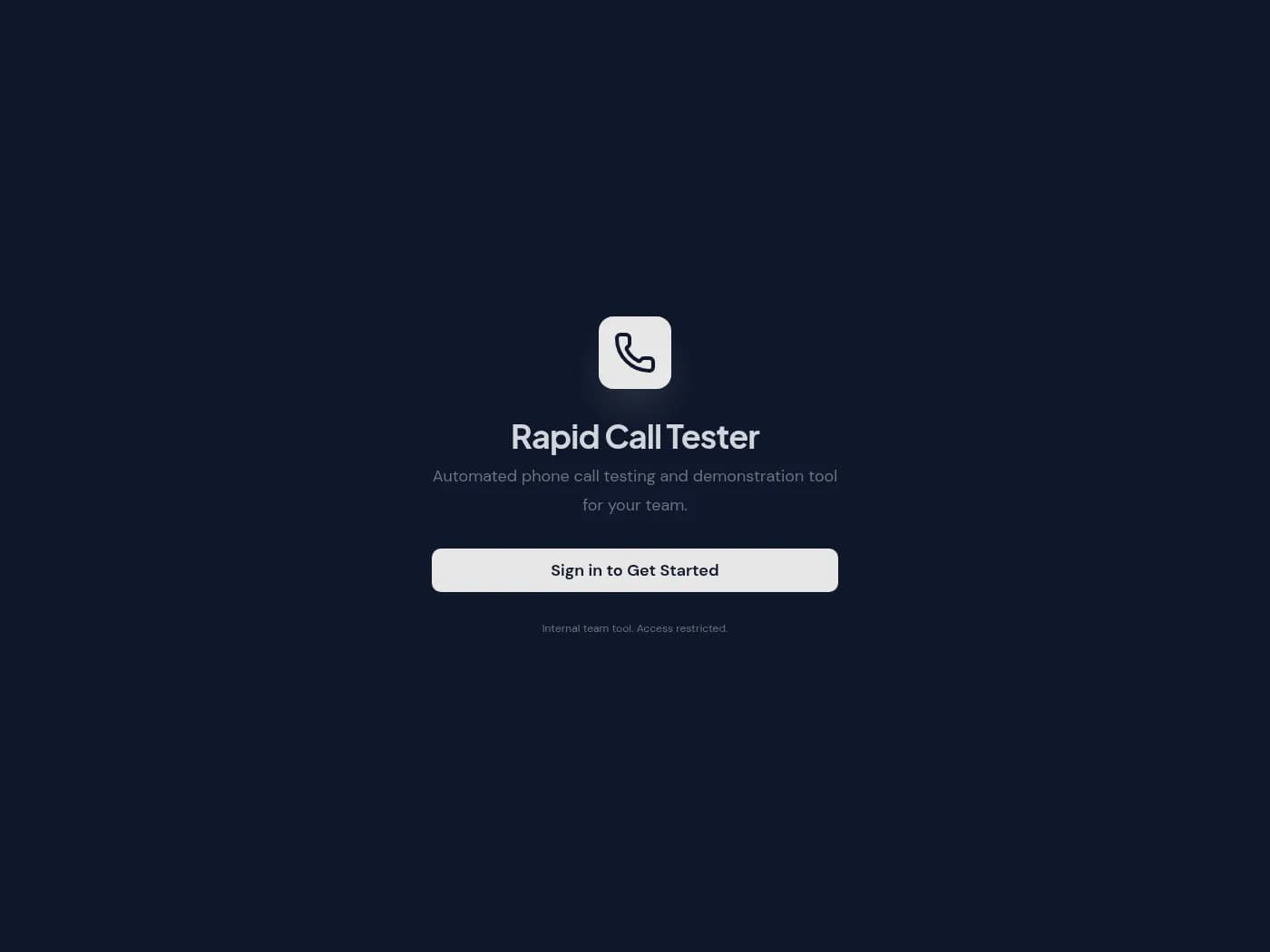 Rapid Call Tester