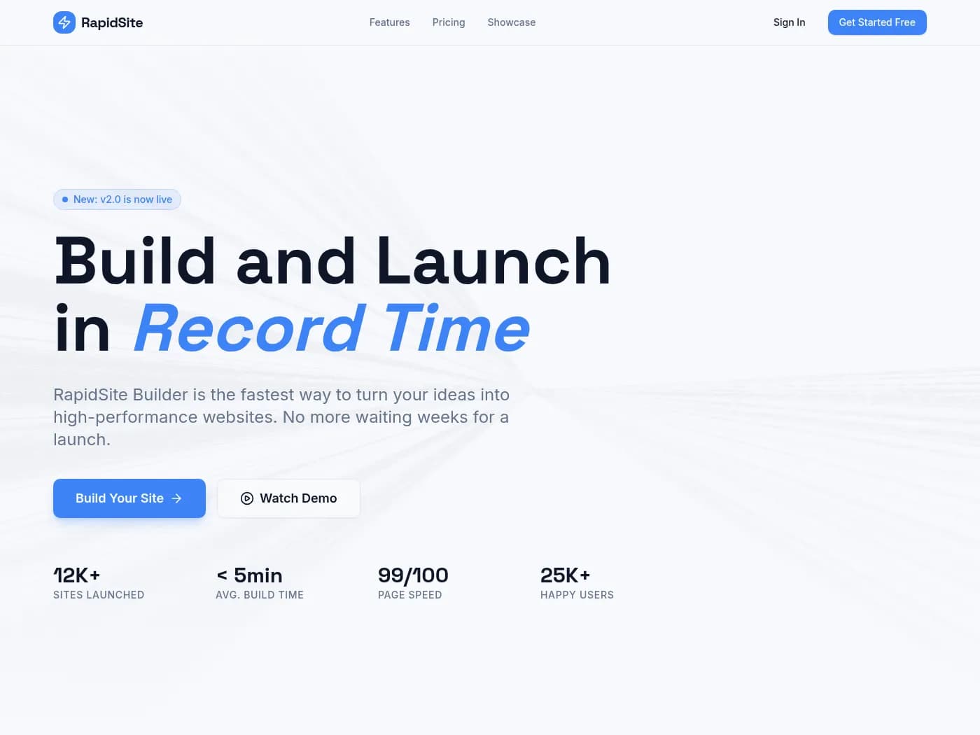 RapidSite Builder