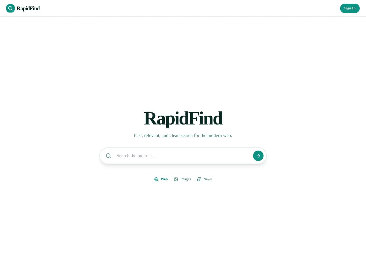 RapidFind Search Engine