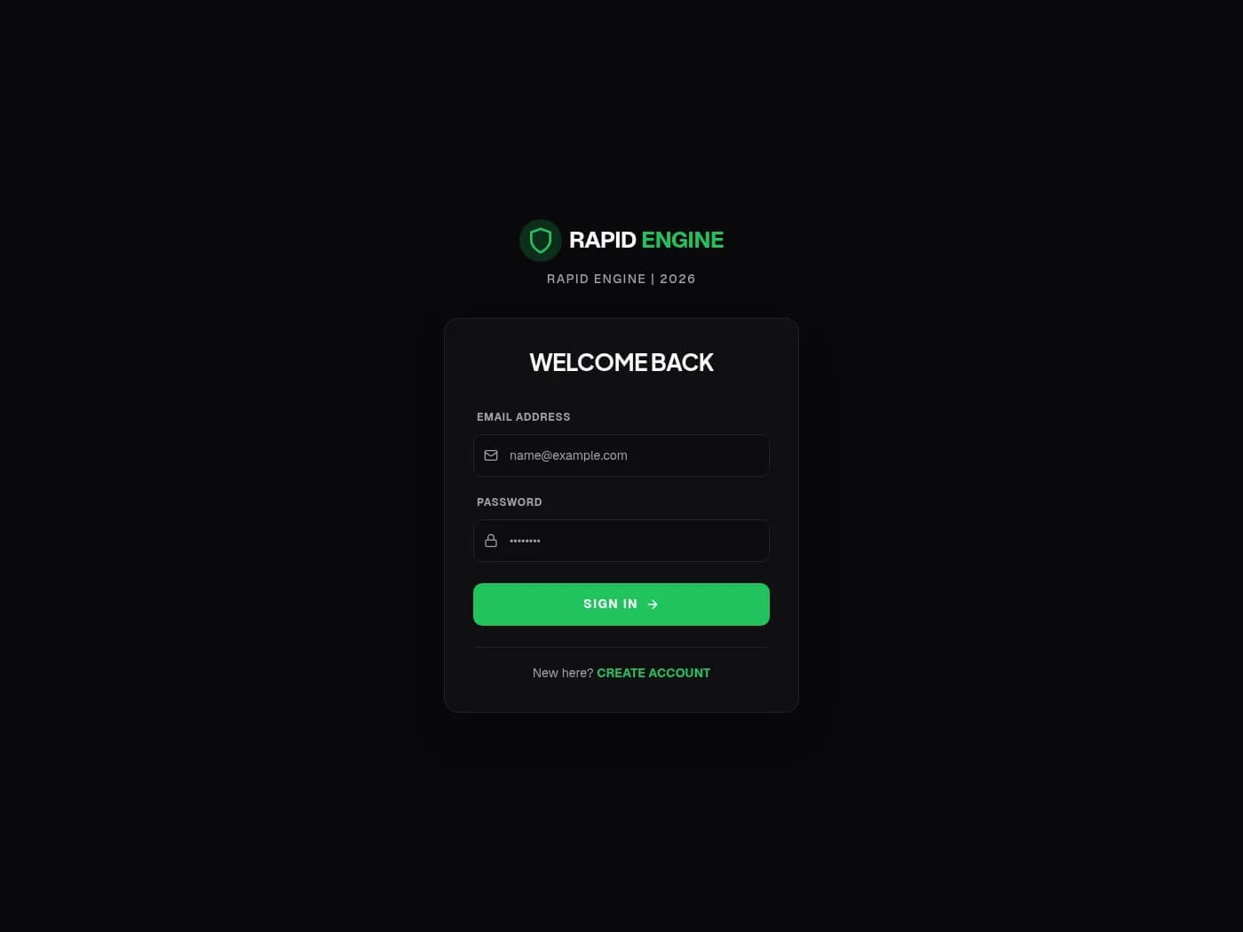 RapidPanel Web Dashboard