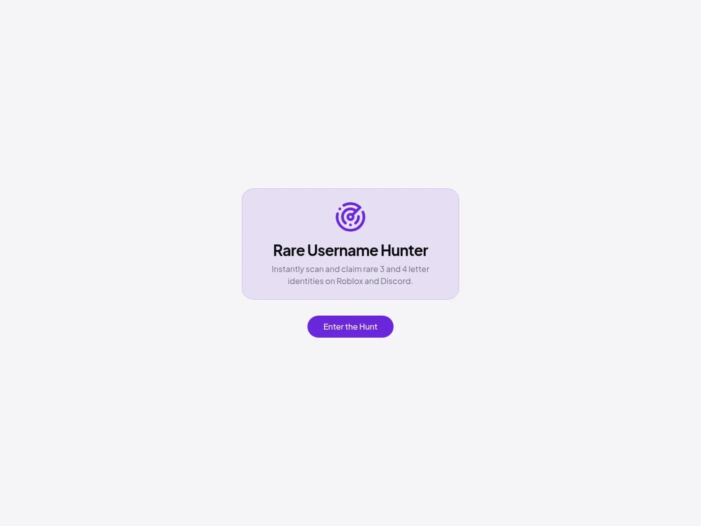 Rare Username Hunter