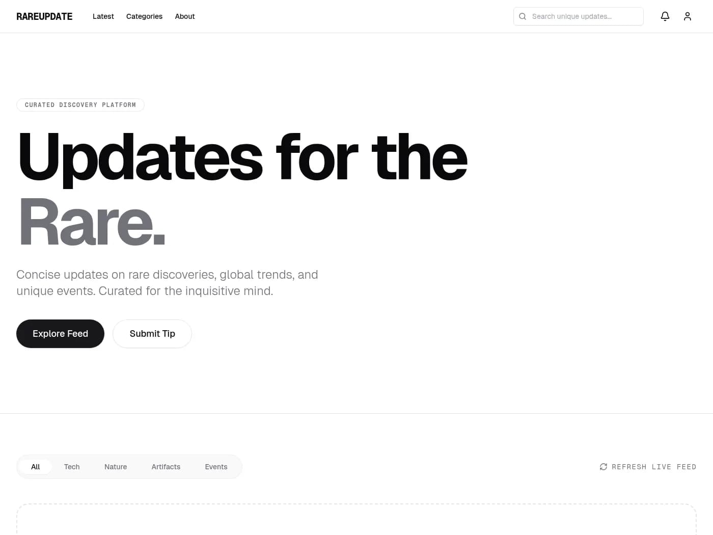RareUpdate Platform