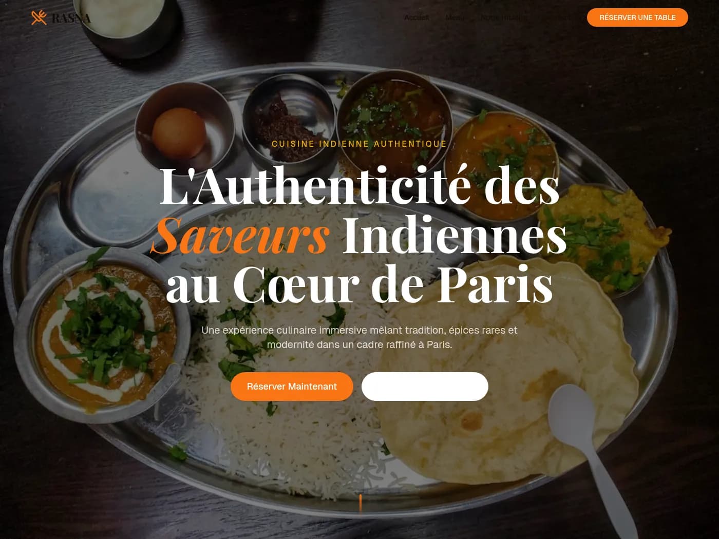 RASNA Indian Cuisine Site