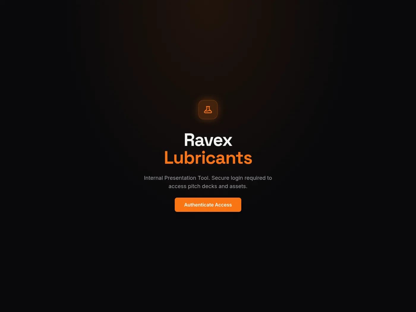 Ravex Lubricants Pitch Deck