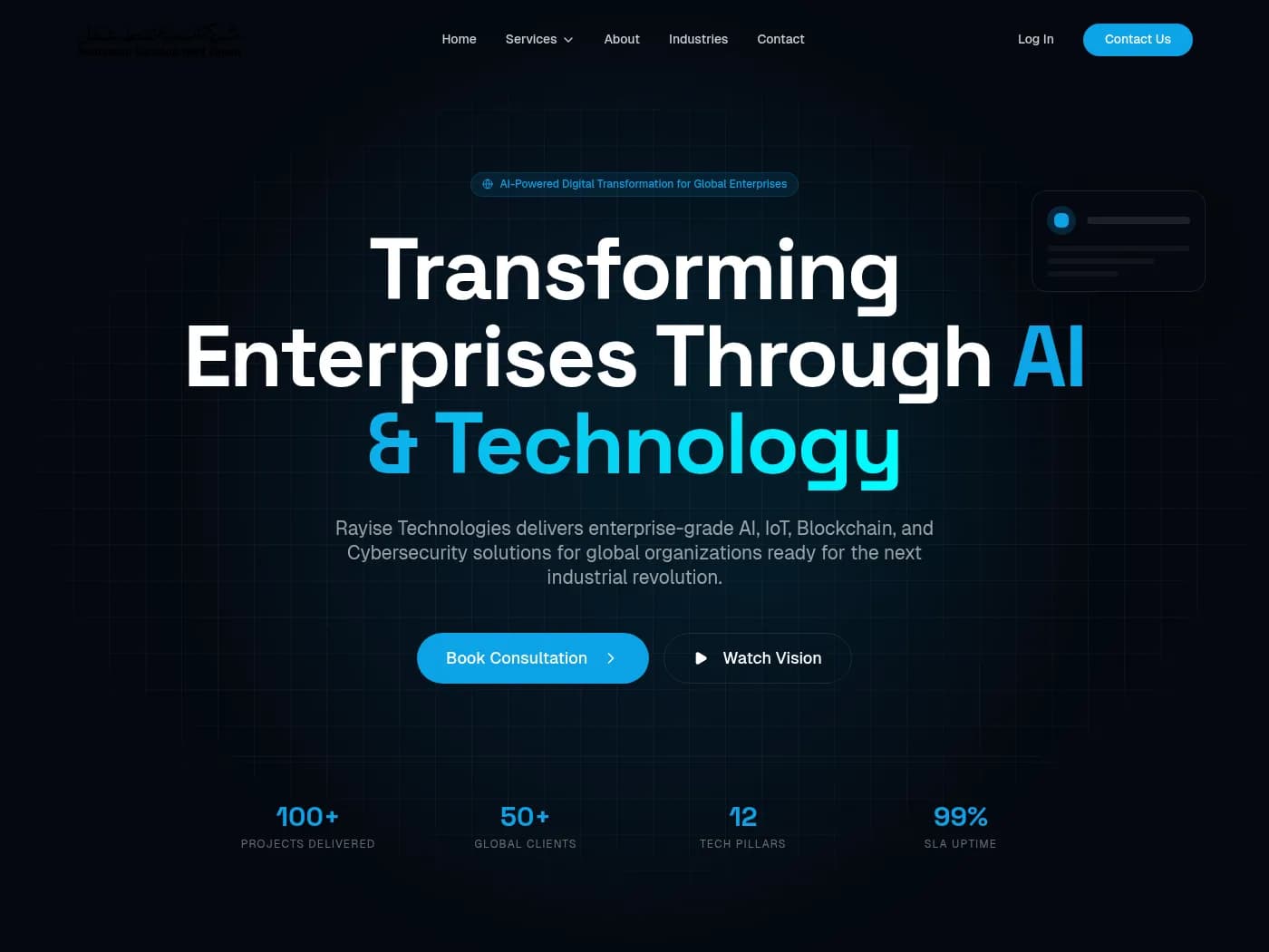 Rayise Enterprise Website