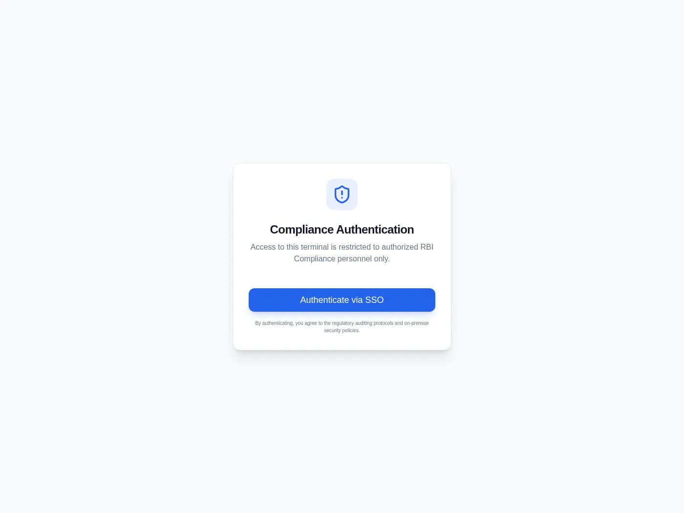 RBI Compliance UI
