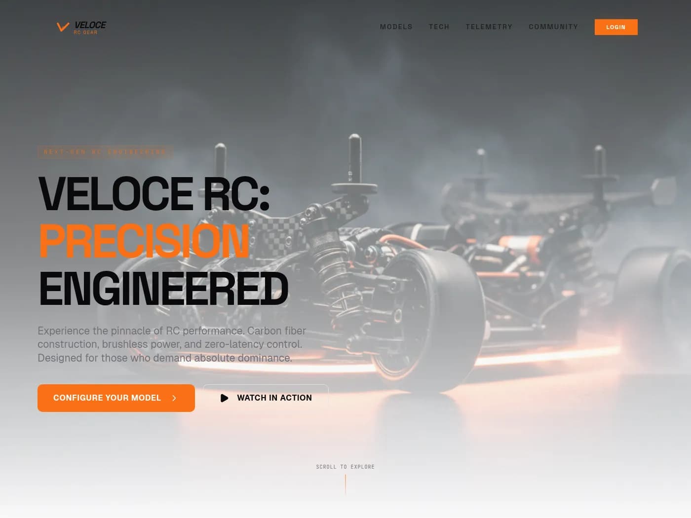 RC Car Models Landing