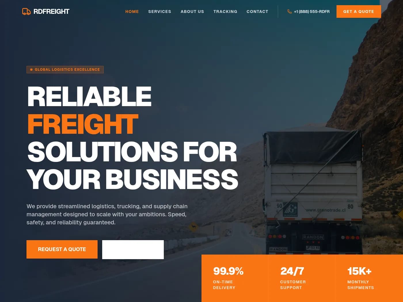 Rdfreight Logistics Web