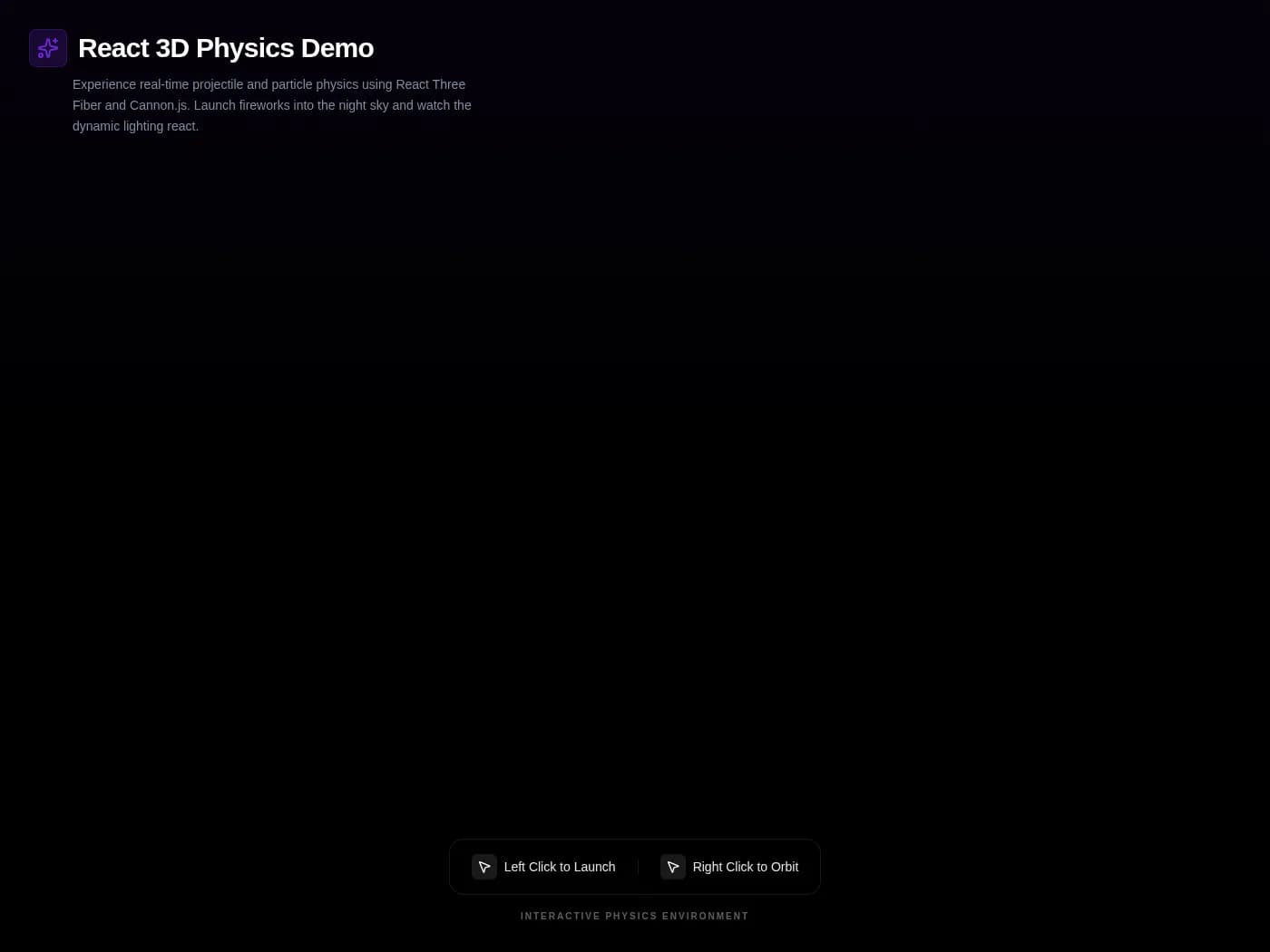 React 3D Physics Demo