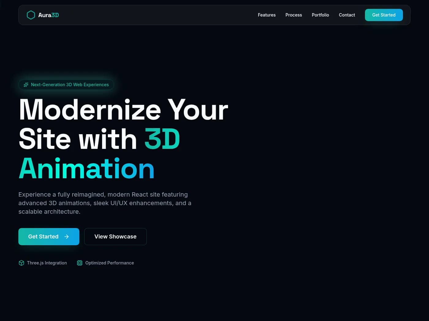 3D Animated Site Redesign